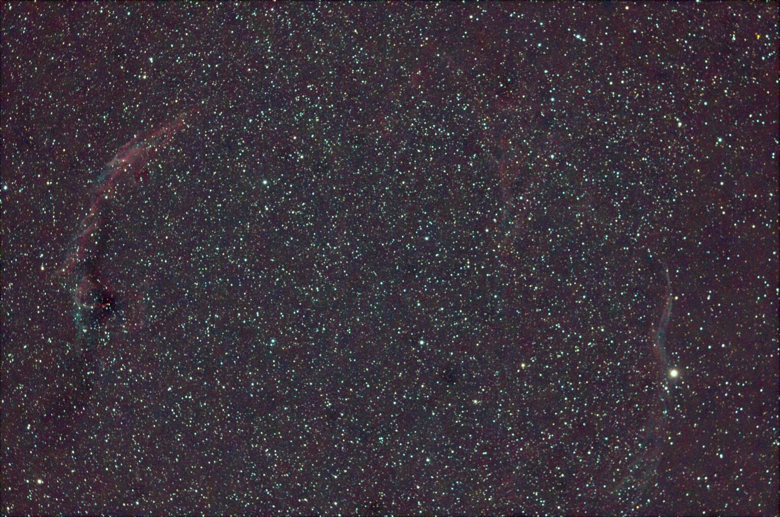 はくちょう座 網状星雲 散光星雲’22年7月2日撮影 | お気楽天体写真